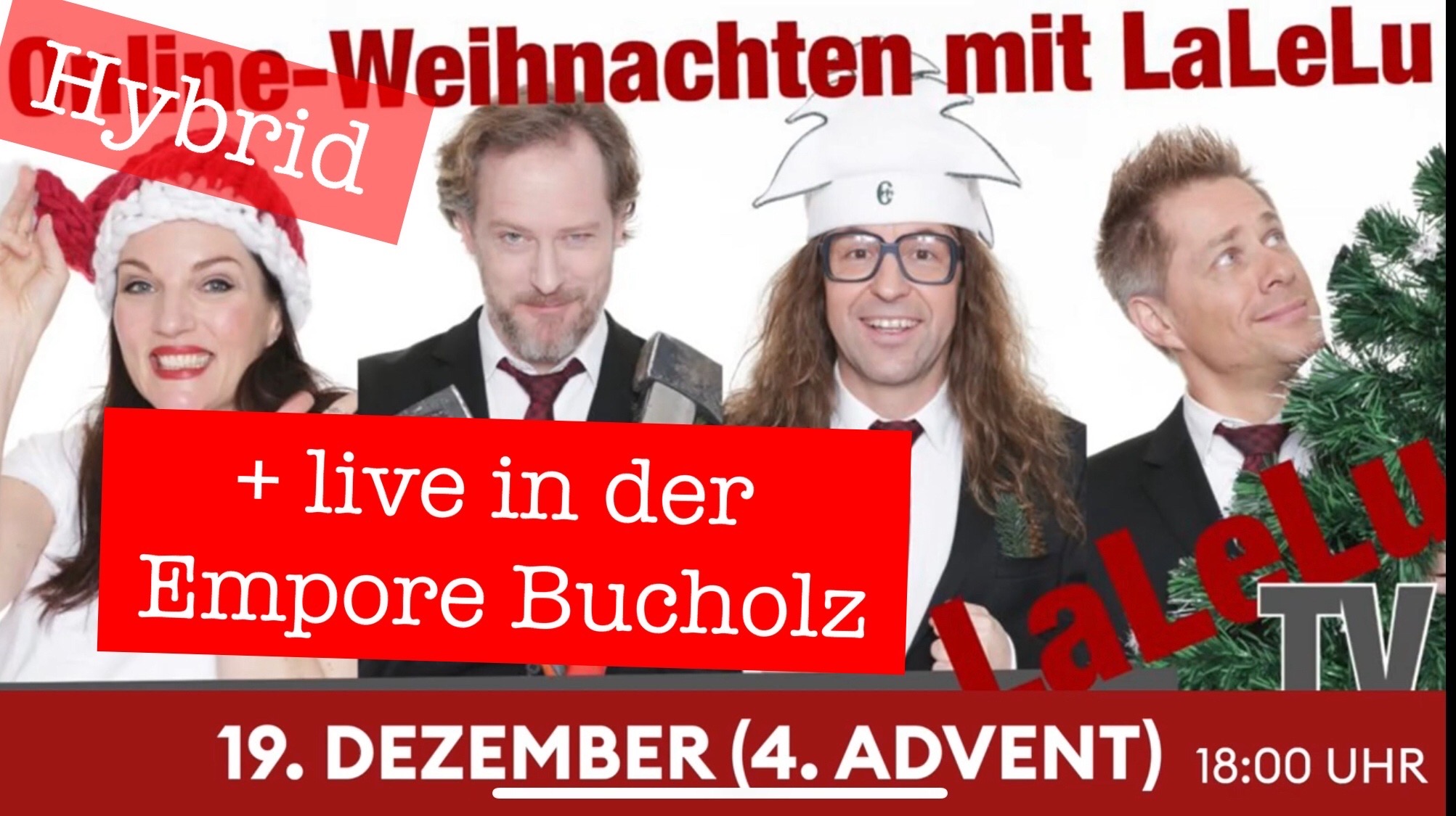 19.12.2021, 18:00 Uhr: Online-Weihnachten mit LaLeLu a cappella comedy ...